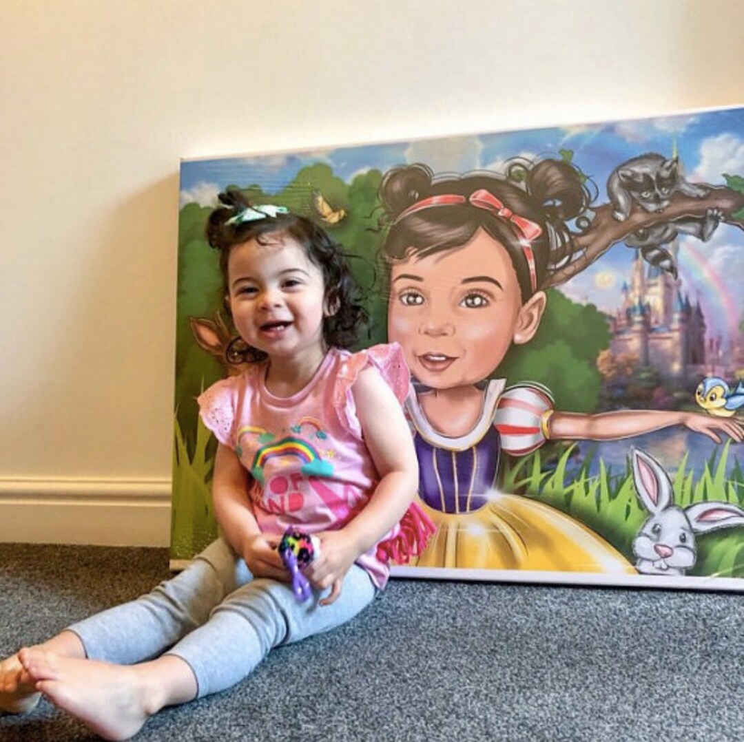 Custom Snow White Portrait / Snow White Party Ideas / Snow White ...