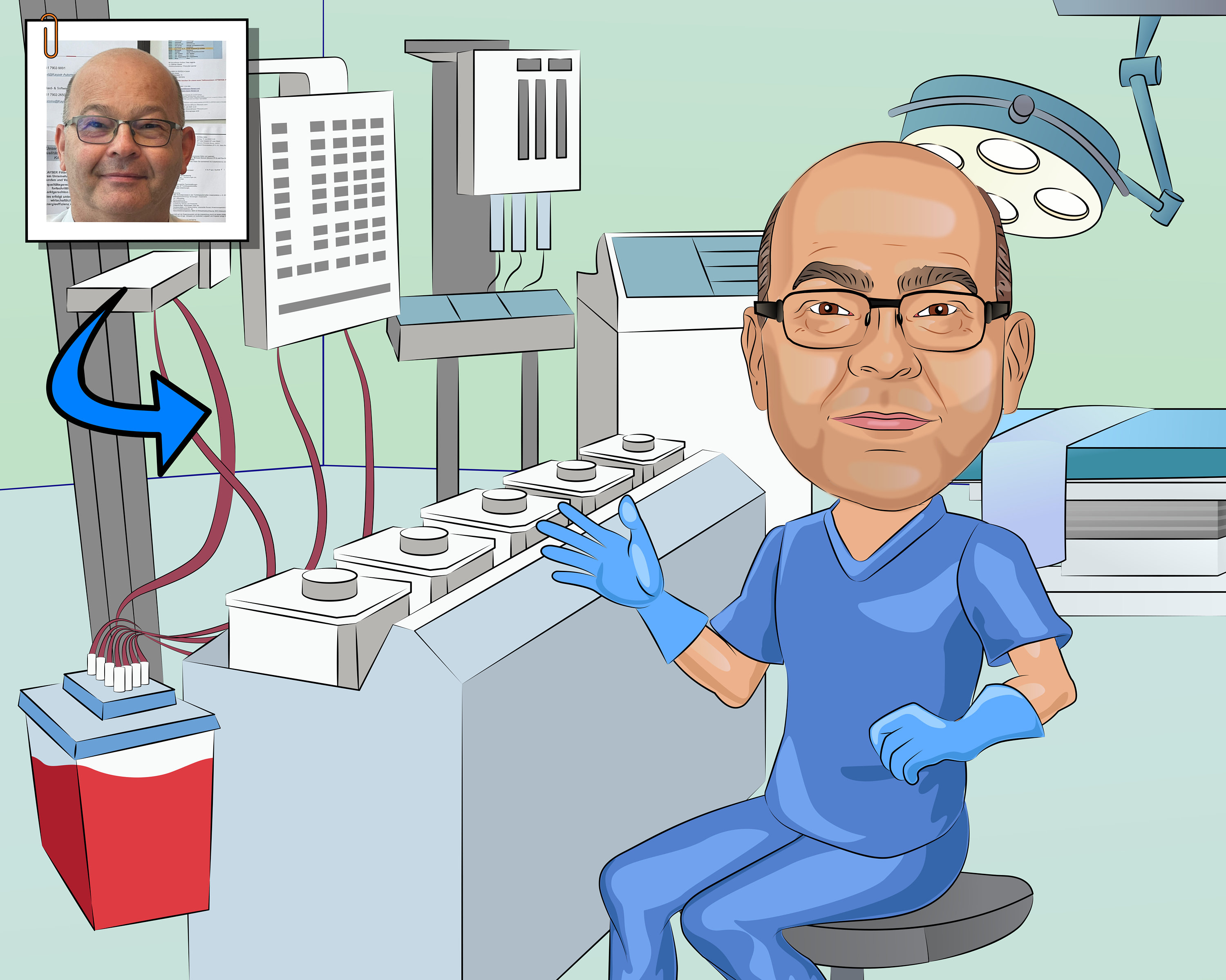 Perfusionist Gift - Custom Caricature From Photo, Ecmo Specialist - Etsy
