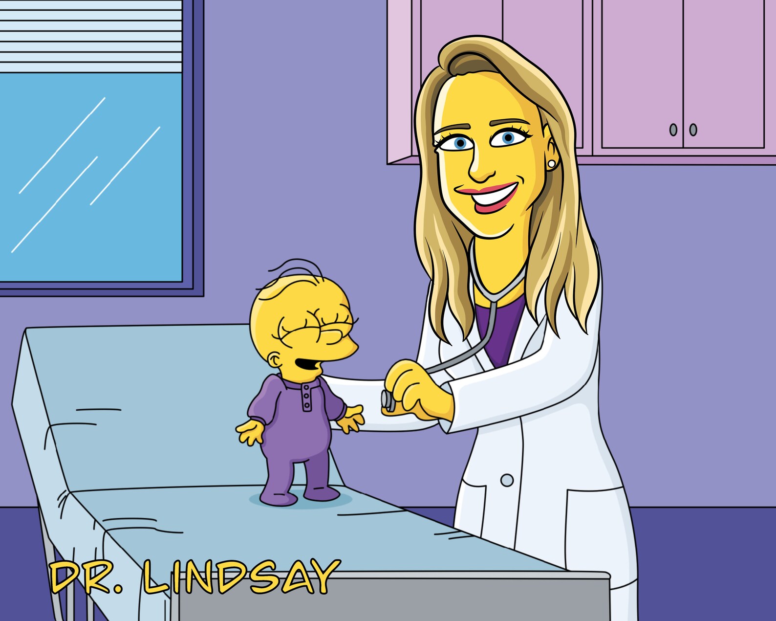 Pediatrician Gift - Custom Portrait as Cartoon Character / Pediatric ...