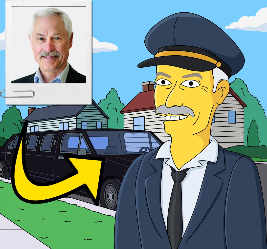 Chauffeur Gift - Custom Portrait From Your Photo as Yellow Character ...