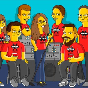 Radio Personality Gift Custom Portrait as Yellow Cartoon Character ...