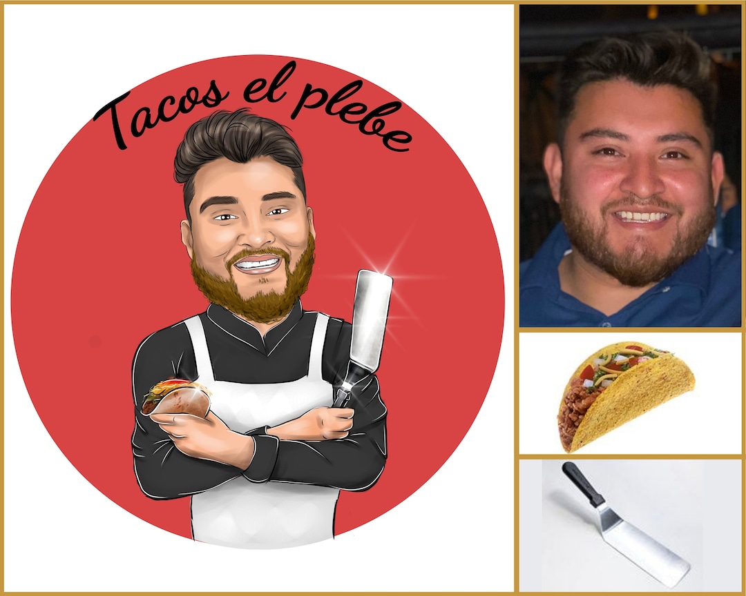 Custom Cartoon Taco Business Logo Design - Etsy