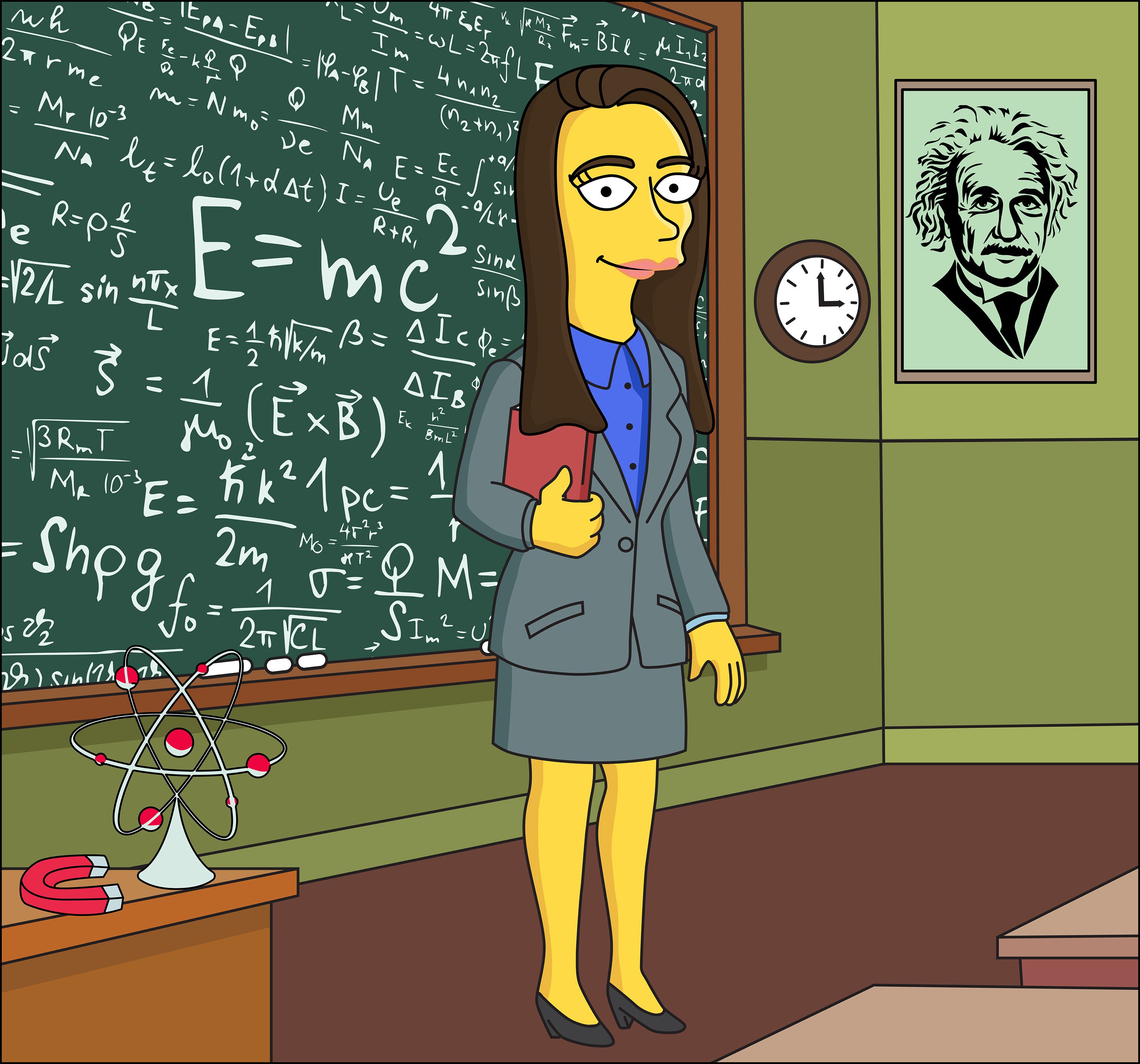 Custom Portrait as Cartoon Character Physics gift Physics Student Gift ...