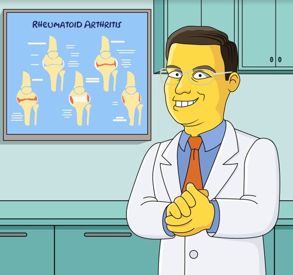 Rheumatologist Gift Custom Cartoon Portrait / Rheumatology - Etsy UK