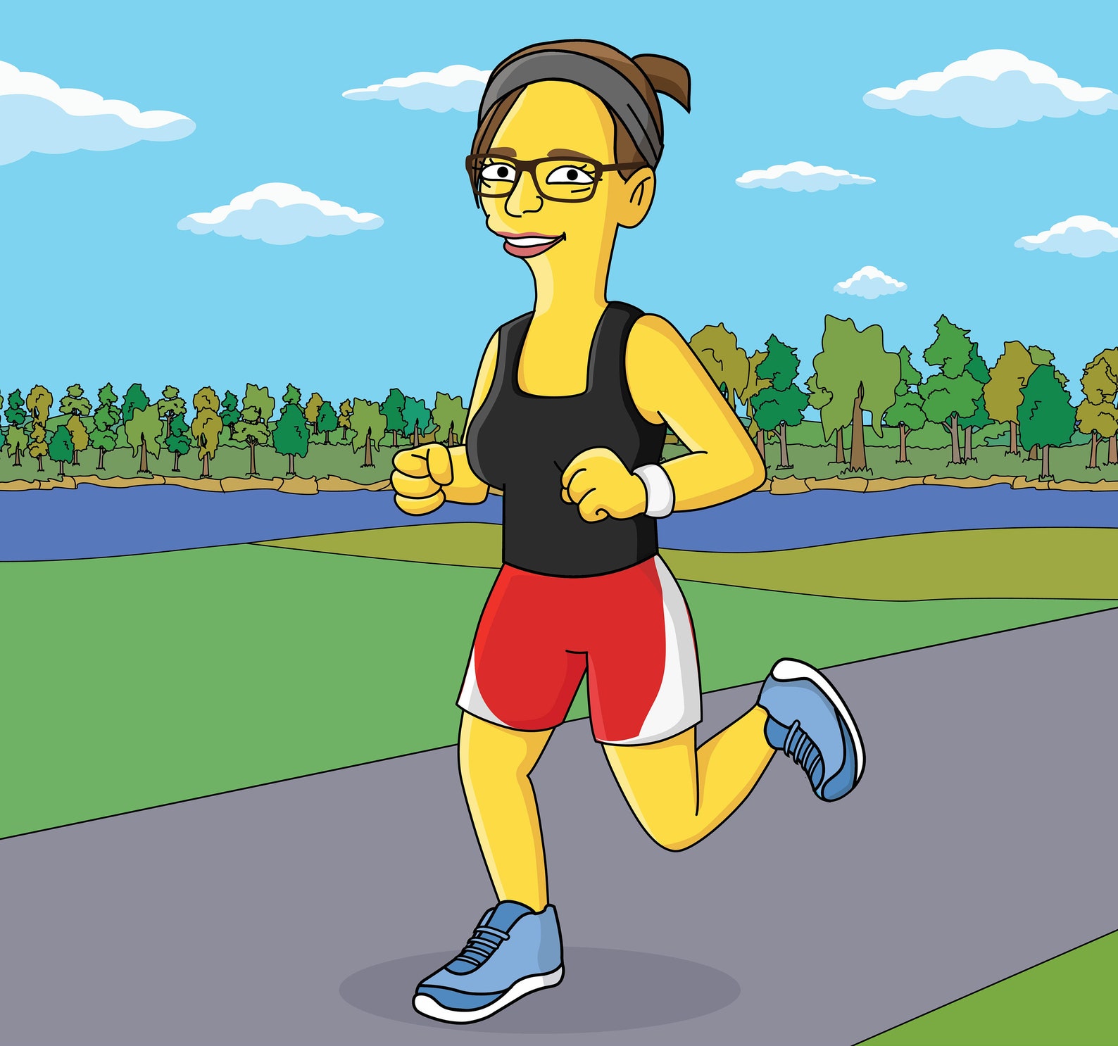 Jogger Gift Custom Cartoon Portrait/ Jogging Gift / Long - Etsy