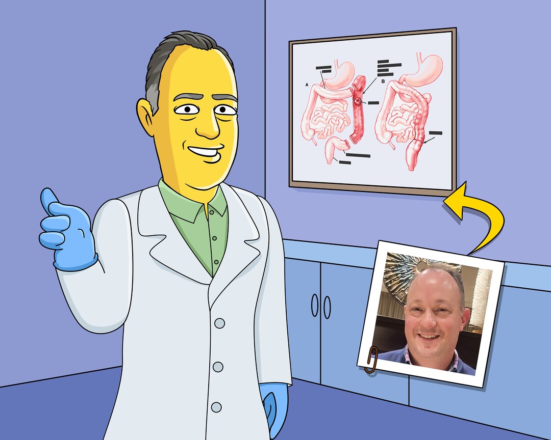 Proctologist Gift - Custom Cartoon Portrait / Proctology Gift - Etsy
