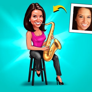 Tabla Player Gift - Custom Caricature Portrait - Etsy