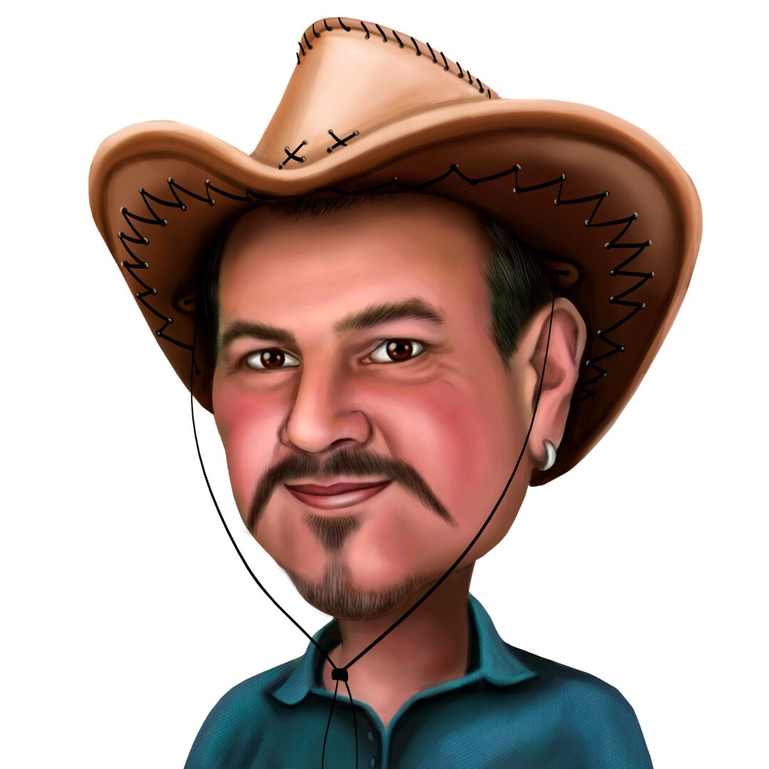 Custom Cartoon Portrait From Photo: Personalized Caricature (digital ...