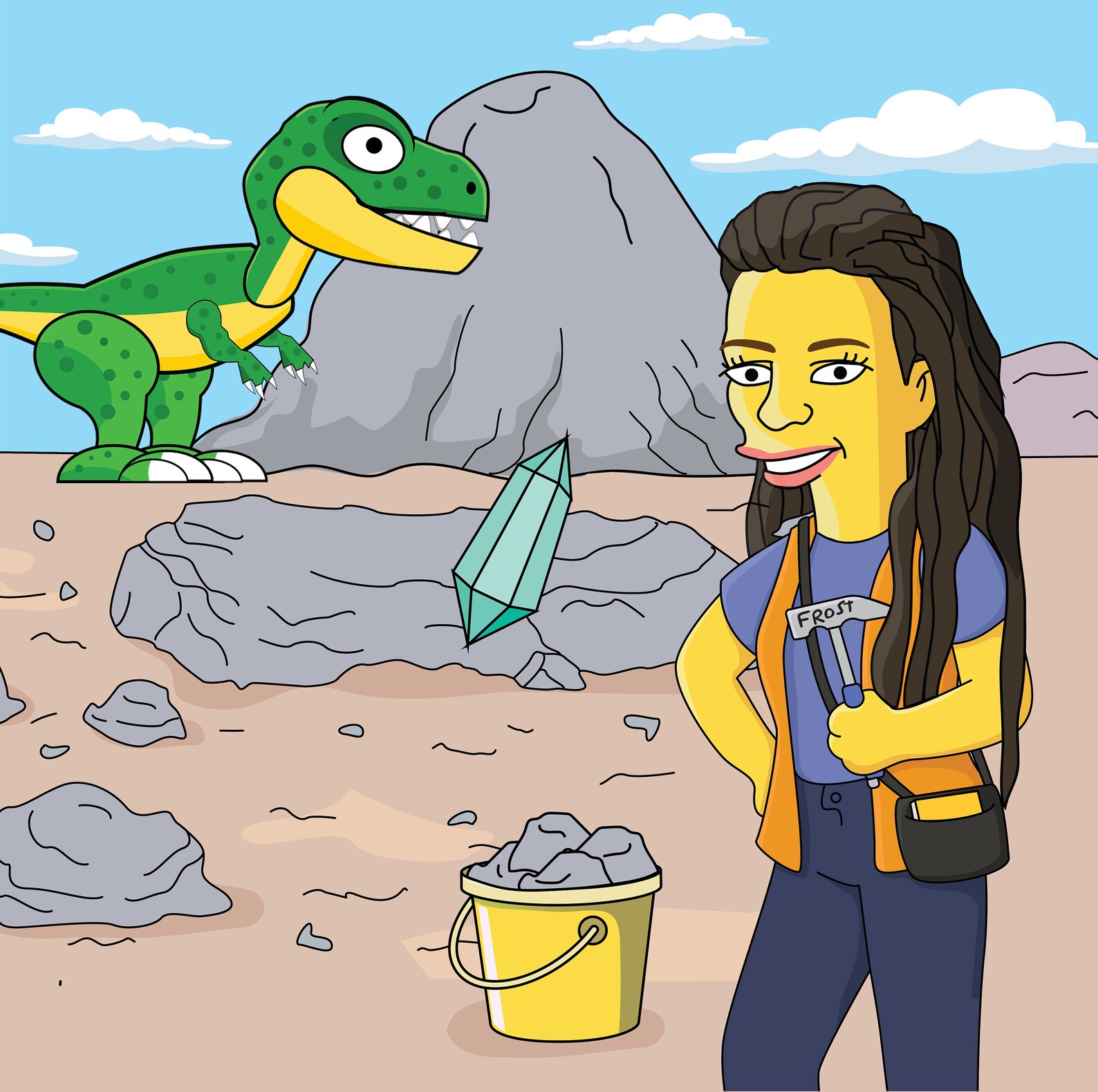 Geologist Gift - Custom Portrait as Cartoon Character / Geology Gift ...