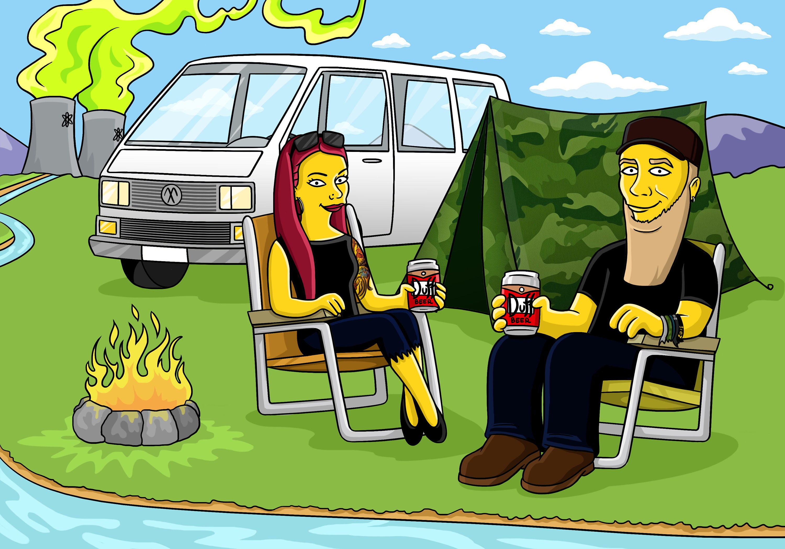 Camp Director Gift - Custom Cartoon Portrait From Photo / Camp ...