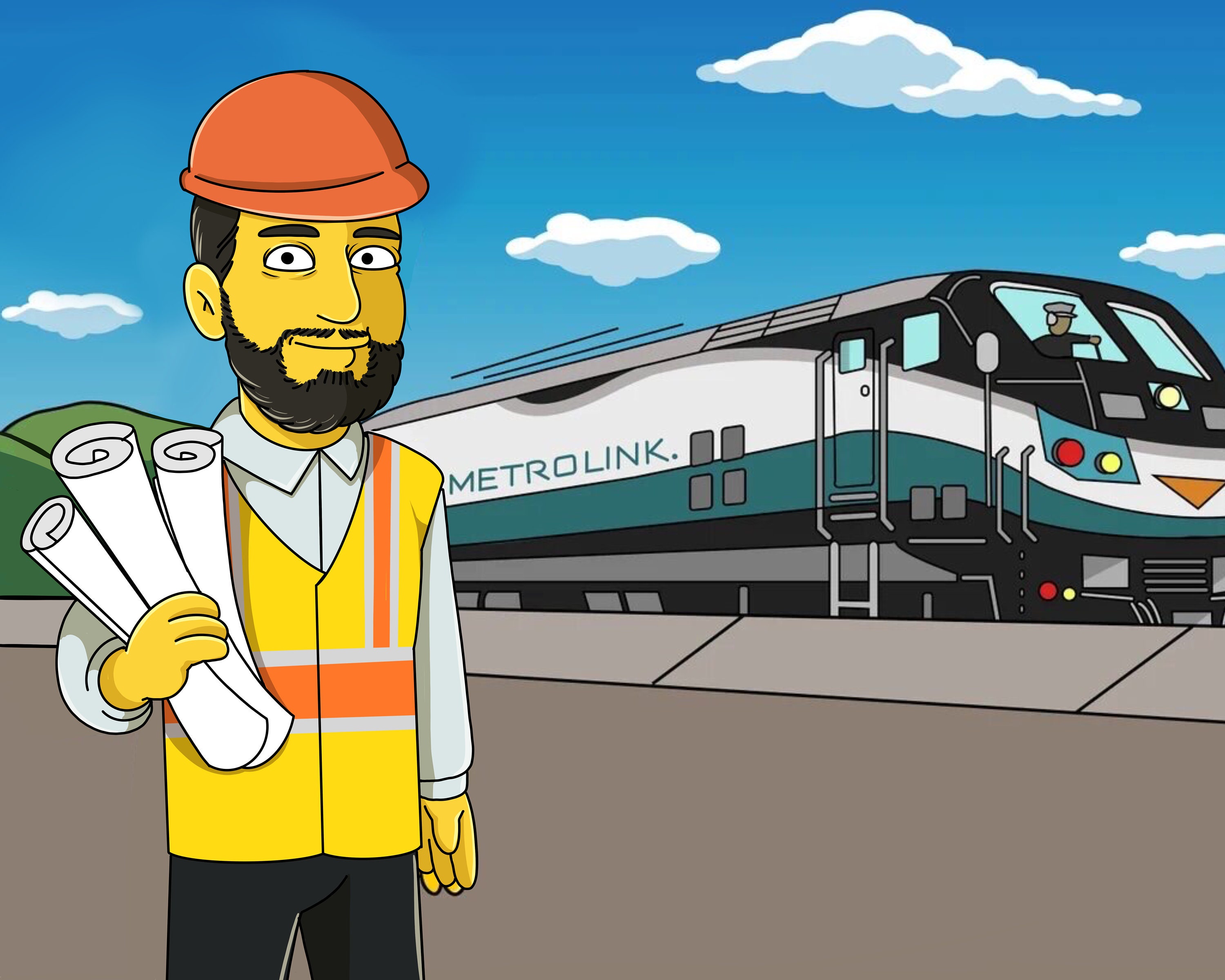 Train Station Cartoon