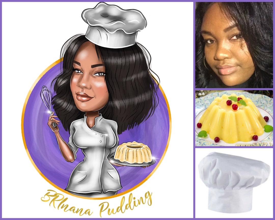 Baker Logo - Custom Portrait for Your Business Logo, Bakery Logo Design ...