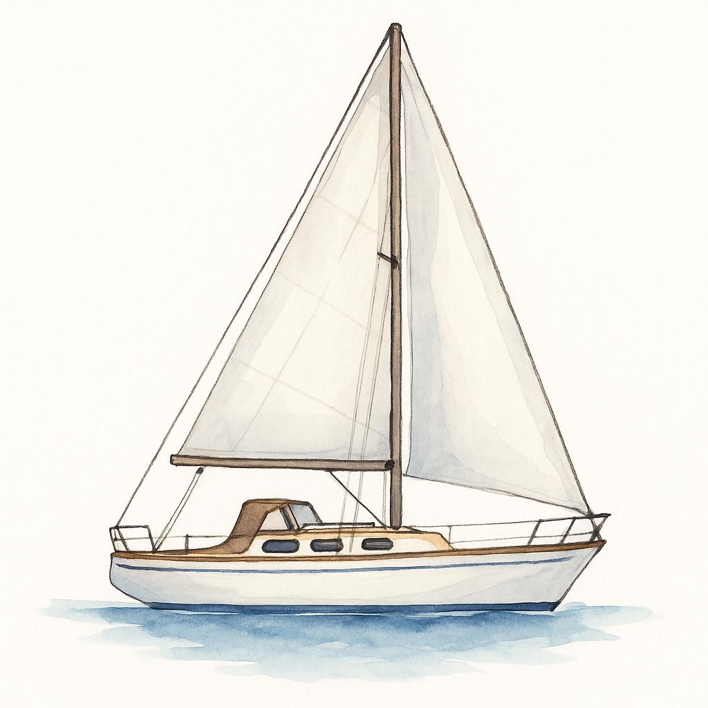 Custom Boat Portrait From Your Photo: Watercolor Style Illustration - Etsy