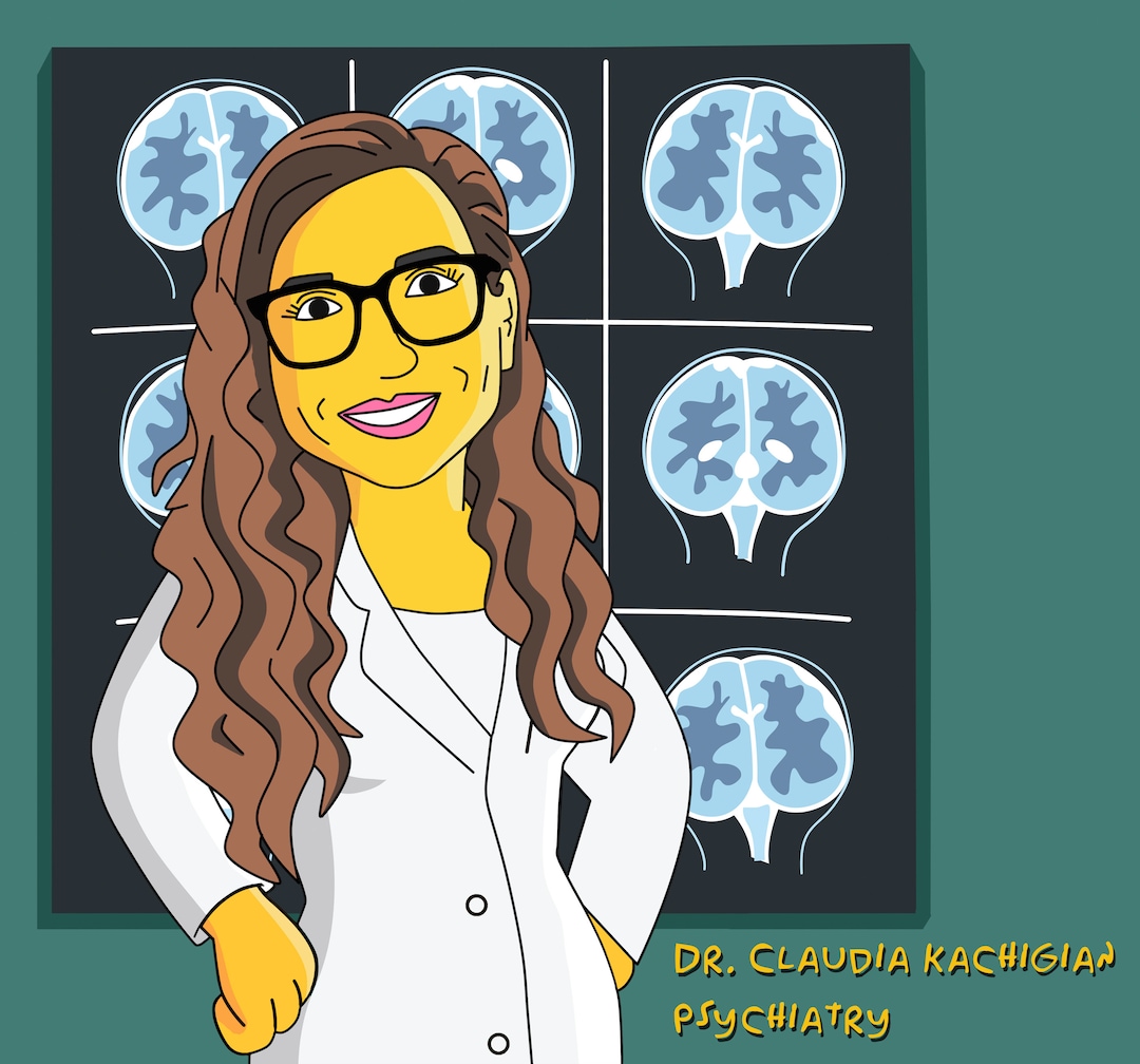 Psychiatrist Gift - Custom Portrait as Cartoon Character / Psychiatry ...