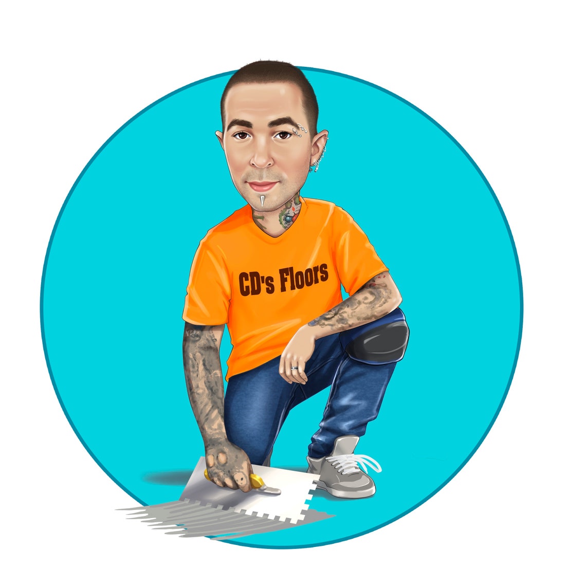 Roofing Logo - Custom Portrait for Your Business Logo / Roofer Logo ...