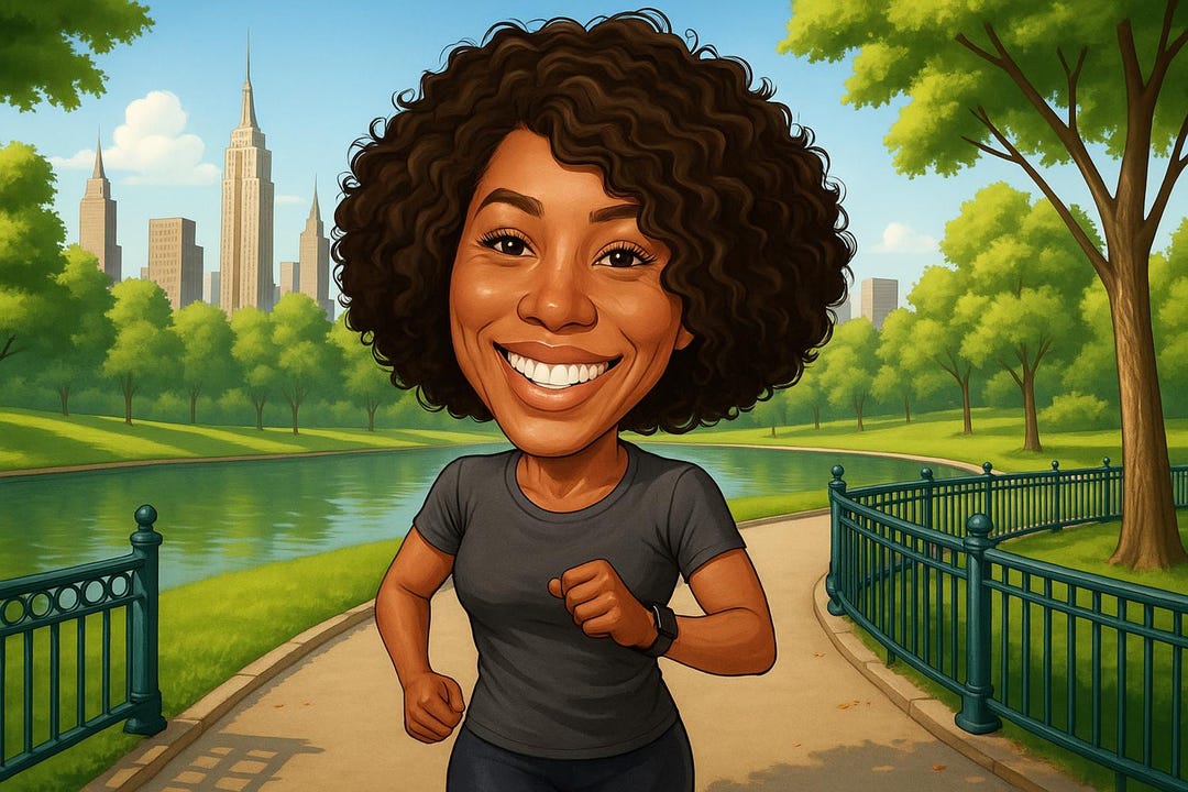 Runner Gift - Custom Caricature From Photo, Running Gift, Runner ...