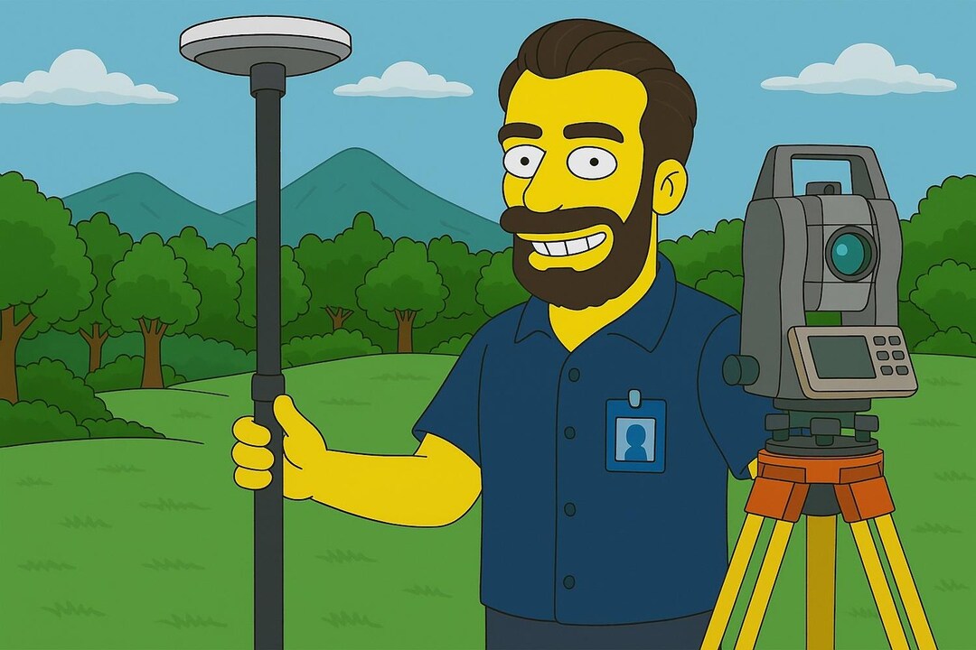 Geospatial Survey Technician Gift: Custom Yellow Cartoon Portrait ...
