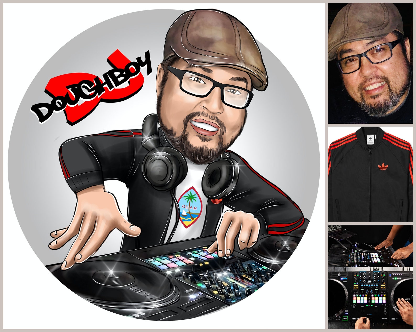 DJ Logo Custom Portrait for Your Business Logo / Deejay Logo / Custom ...