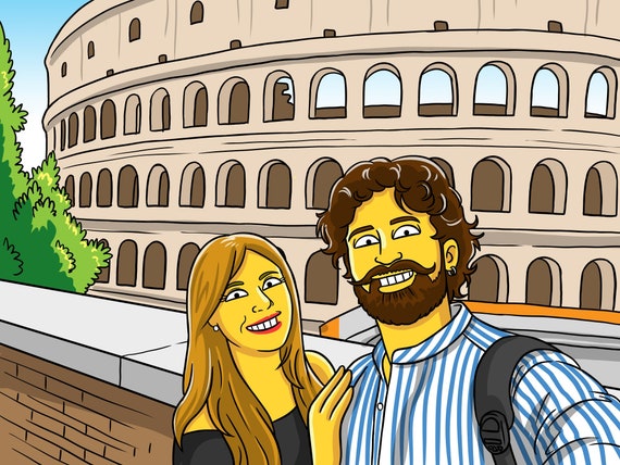 Coliseo De Dibujos Animados De Roma