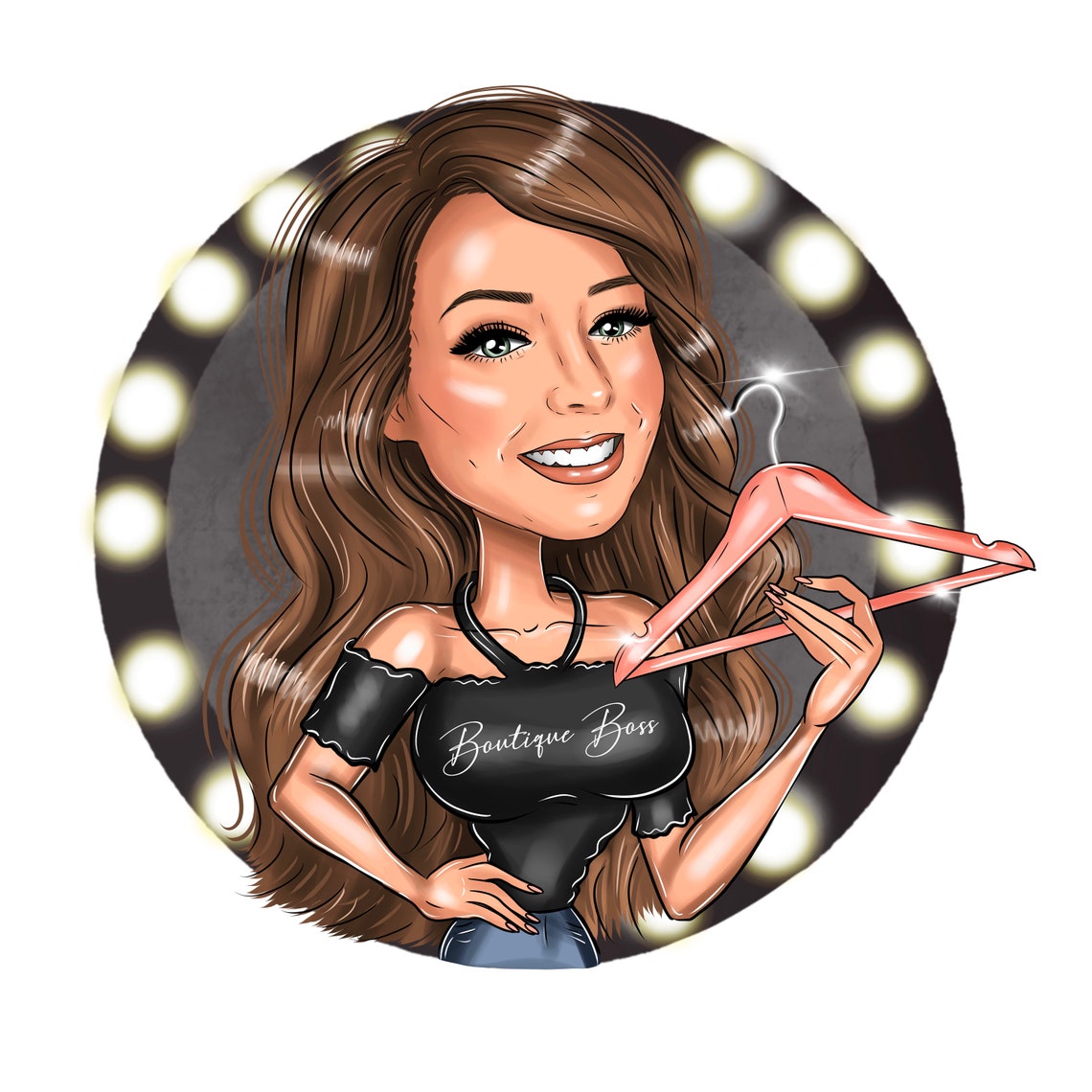 Bra Shop Logo Design Custom Portrait Logo for Your Shop / | Etsy