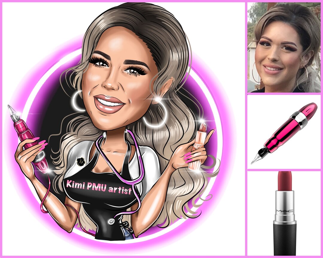 PMU Artist Logo Design - Custom Portrait for Your Business Logo ...