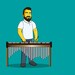 Marimba Player Gift - Portrait as Cartoon Character - Etsy