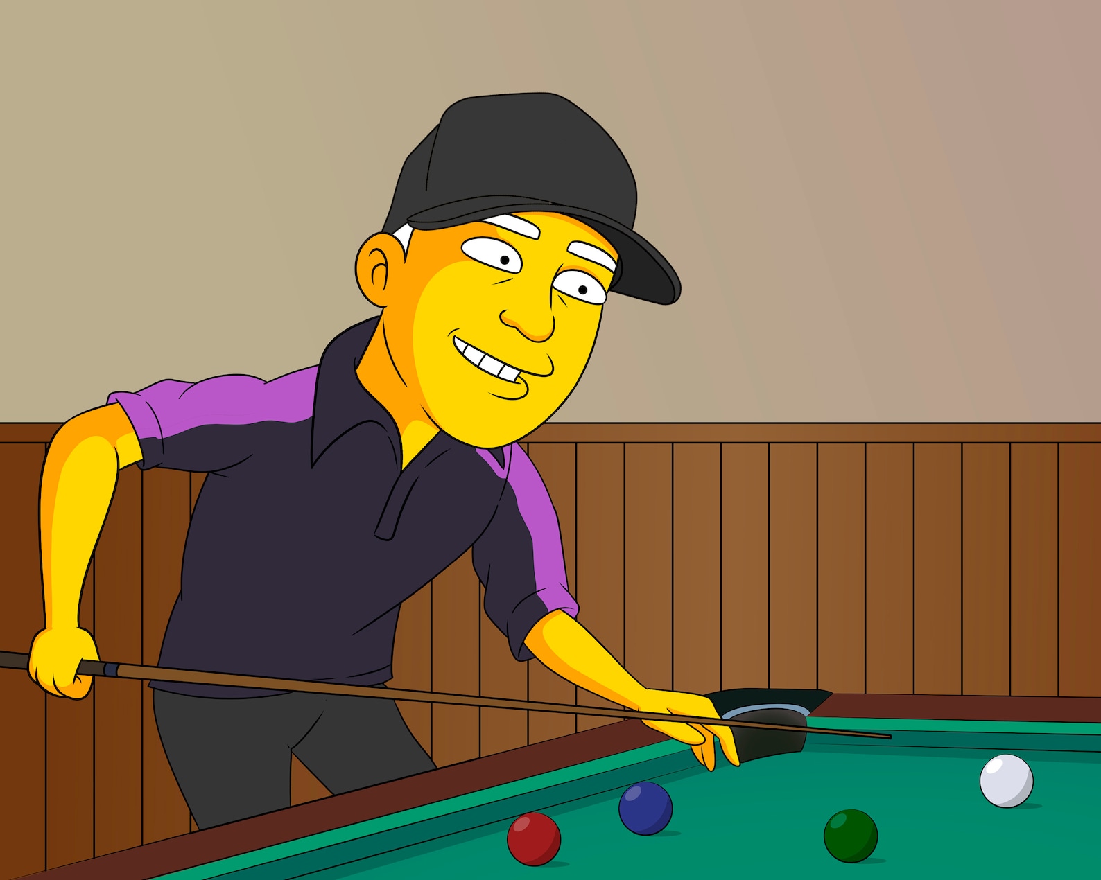 Pool Player Gifts - Custom Cartoon From Photo, Billiards Player Gift ...