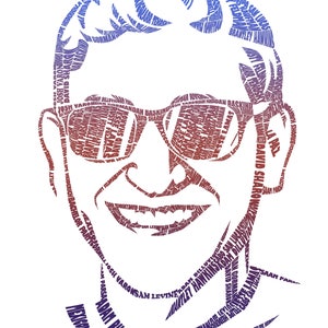 Couple Word Art Portrait From Photo, Word Portrait, Typographic ...