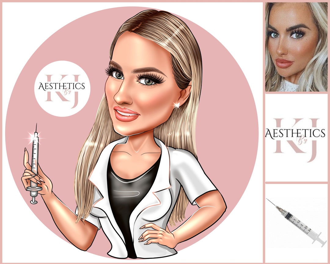 Lip Injection Master Logo - Custom Portrait for Your Business Logo ...