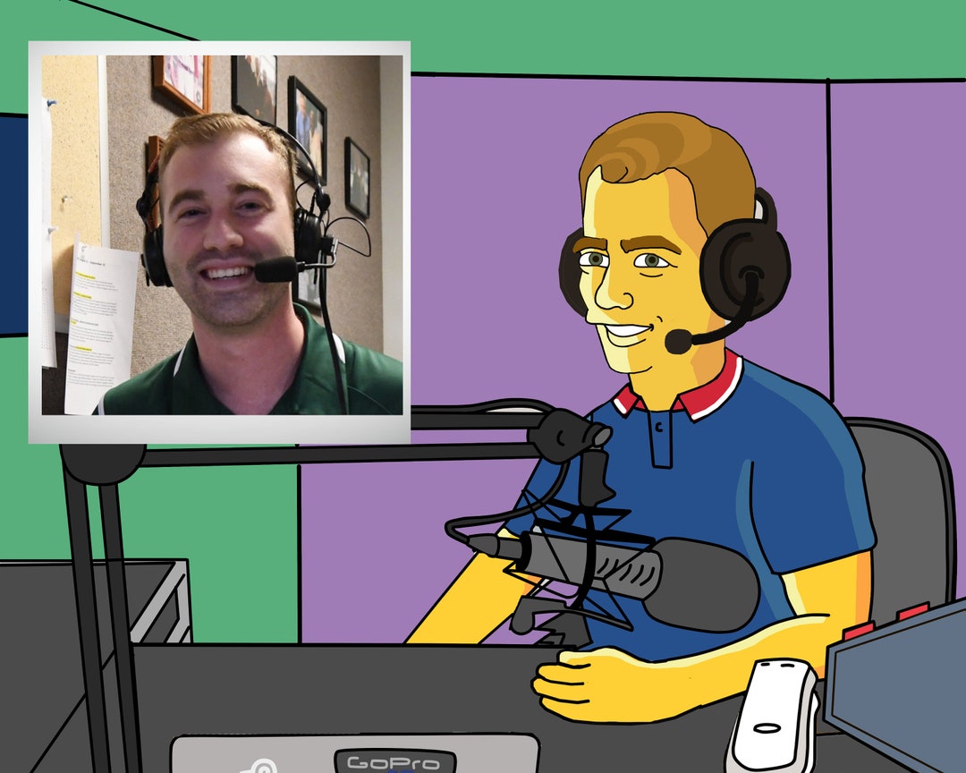 Radio Personality Gift - Custom Portrait as Yellow Cartoon Character ...