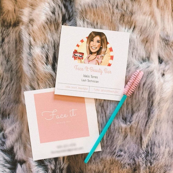 Custom Business Card Design With Your Cartoon Portrait Logo - Etsy