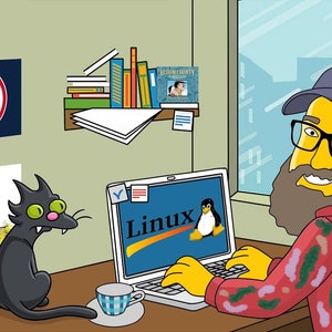 Computer Geek Gift Custom Portrait as Cartoon Character / Computer Nerd ...