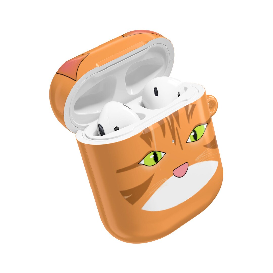 Orange Tabby Cat Airpods Case - Gen 1-pro Gen 2 Models - Etsy