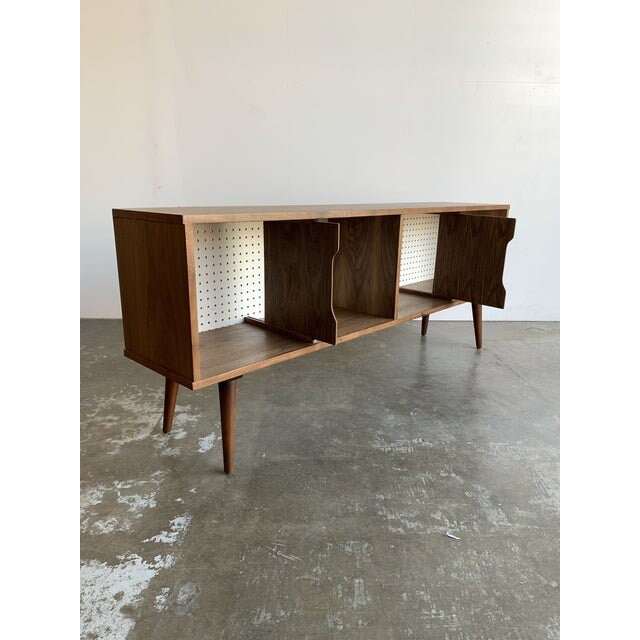 Mid-century Modern Walnut Record Holder Standard Version - Etsy