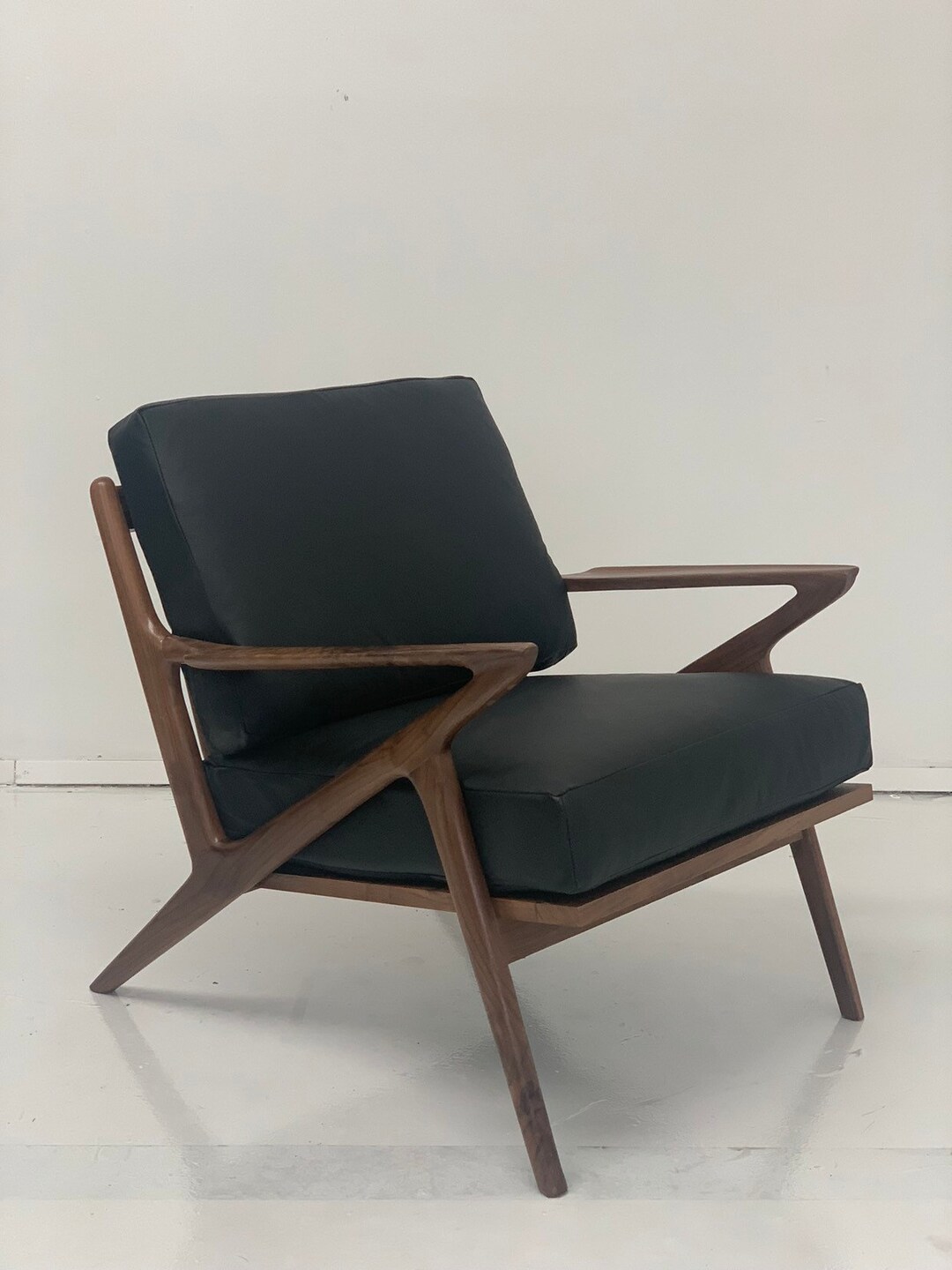 Contemporary Walnut Z Chair- Hand Crafted - Etsy