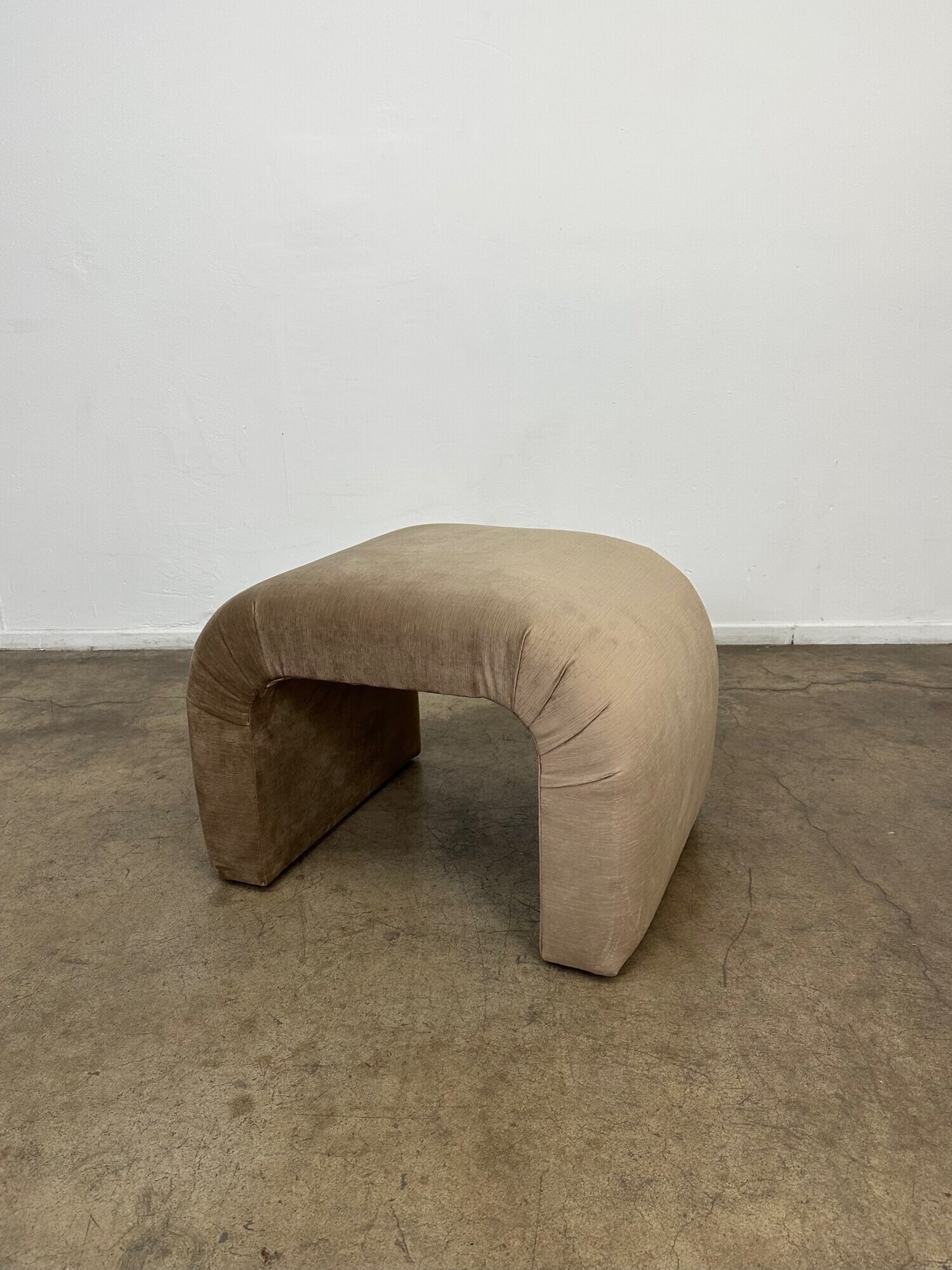 Custom Made Waterfall Stool in Mocha Textured Velvet - Etsy