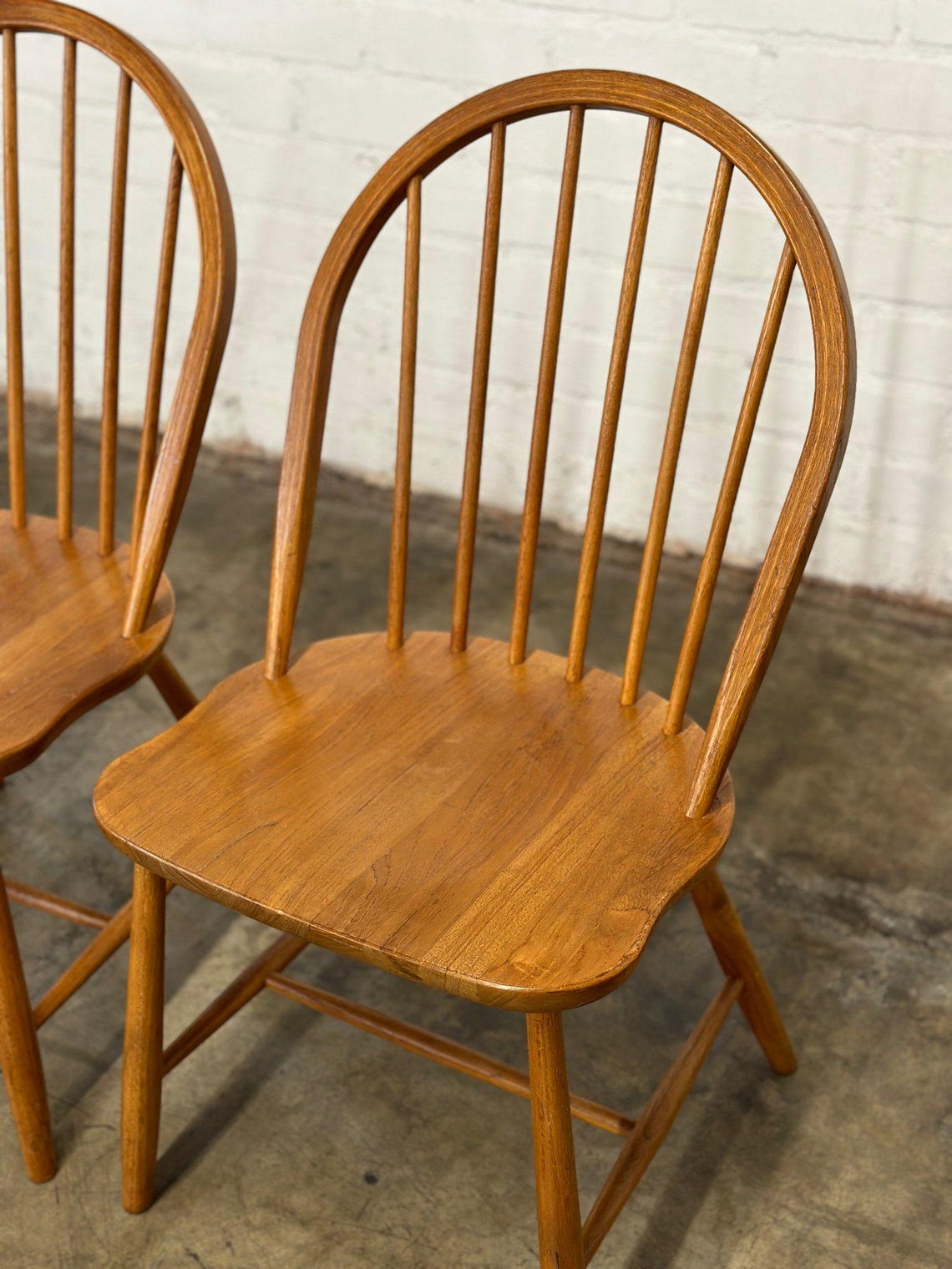 Danish Modern Spindle Chairs Set Four - Etsy