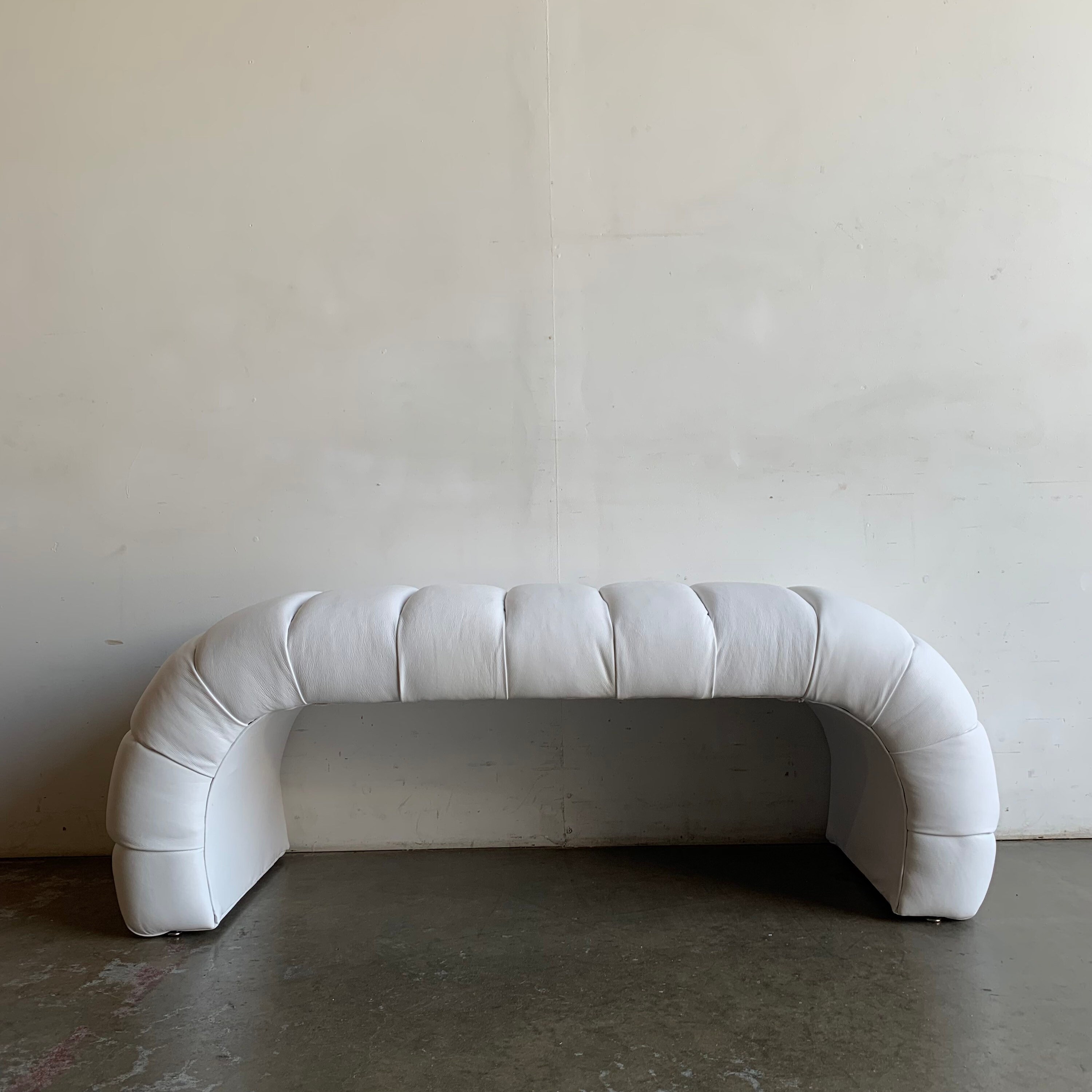 Vintage on Point Channel Tuft Waterfall Bench - Etsy