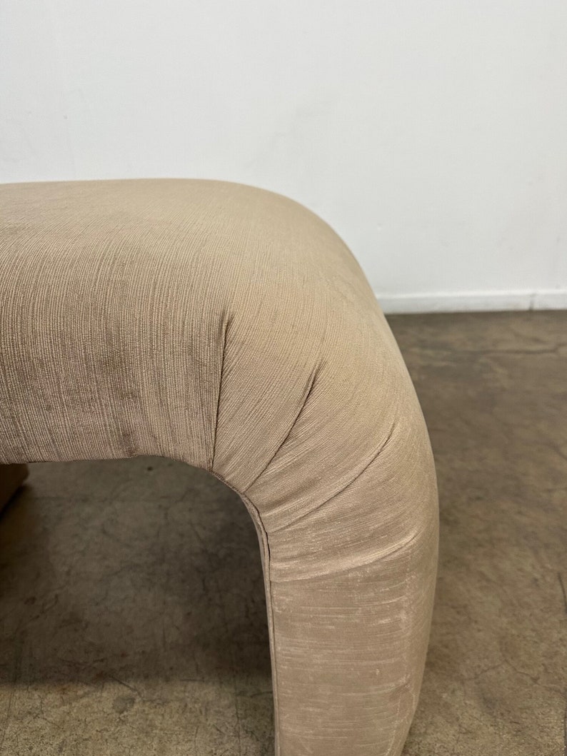 Custom Made Waterfall Stool in Mocha Textured Velvet - Etsy