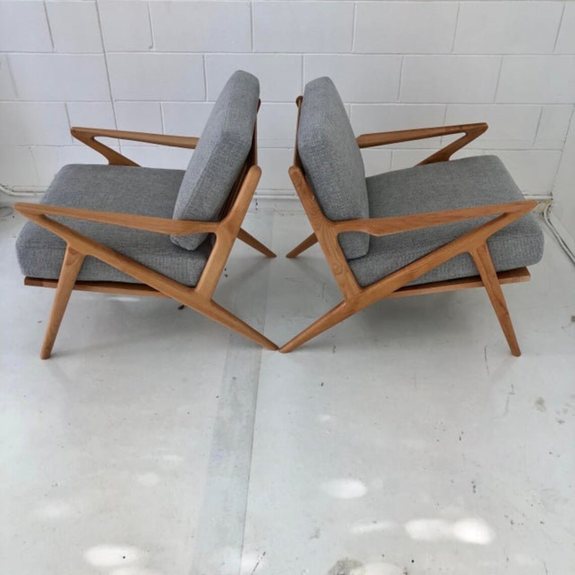 Mid Century Modern Z Chair - Etsy