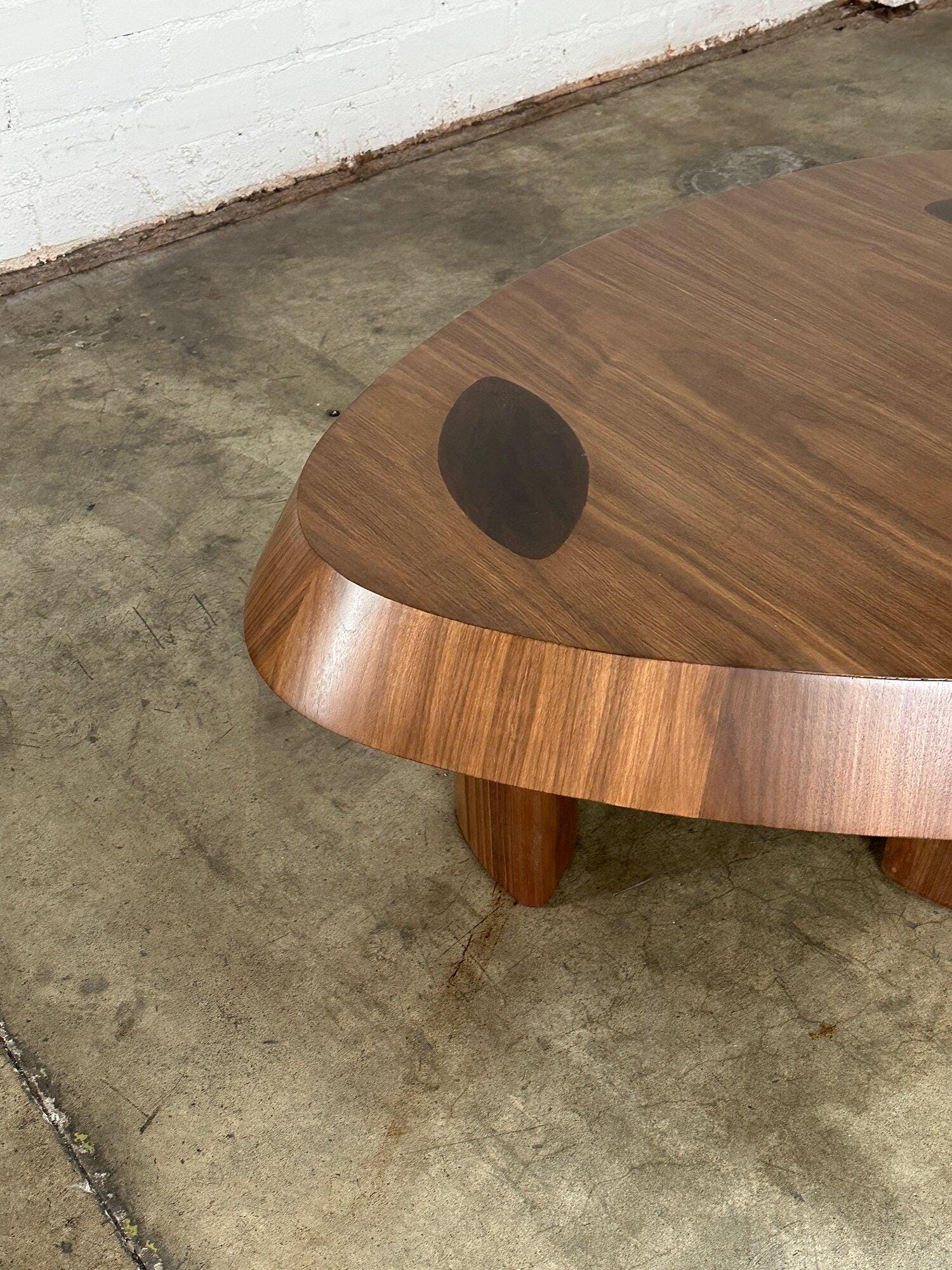 Custom Beveled Walnut Coffee Table - Etsy
