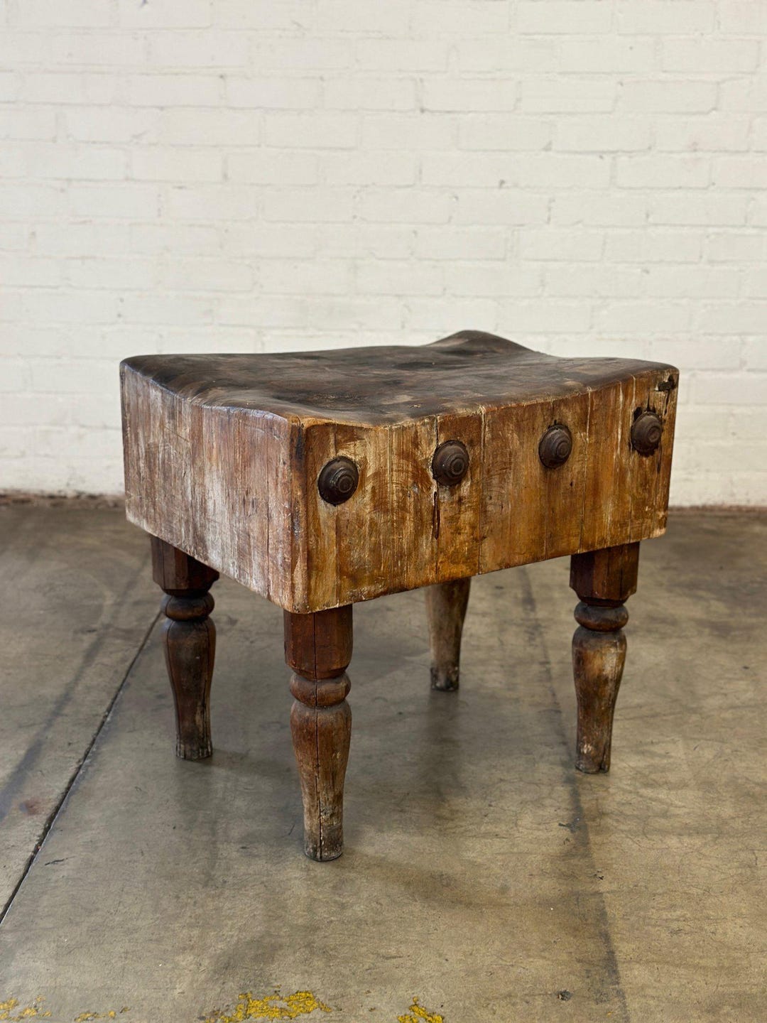 Antique Butcher Block- as Found - Etsy