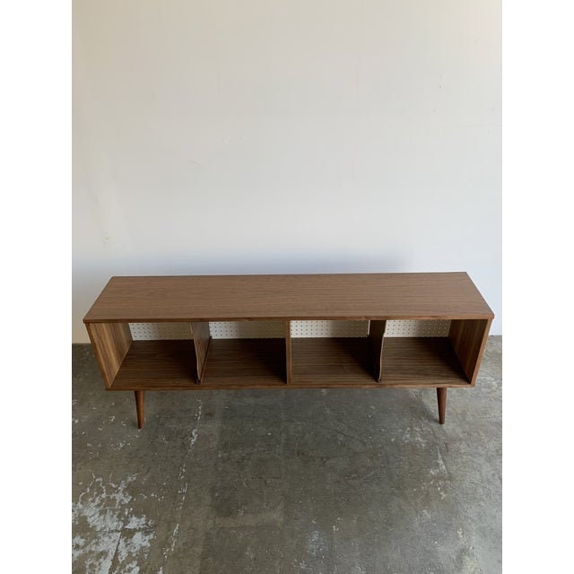 Mid-century Modern Walnut Record Holder Standard Version - Etsy