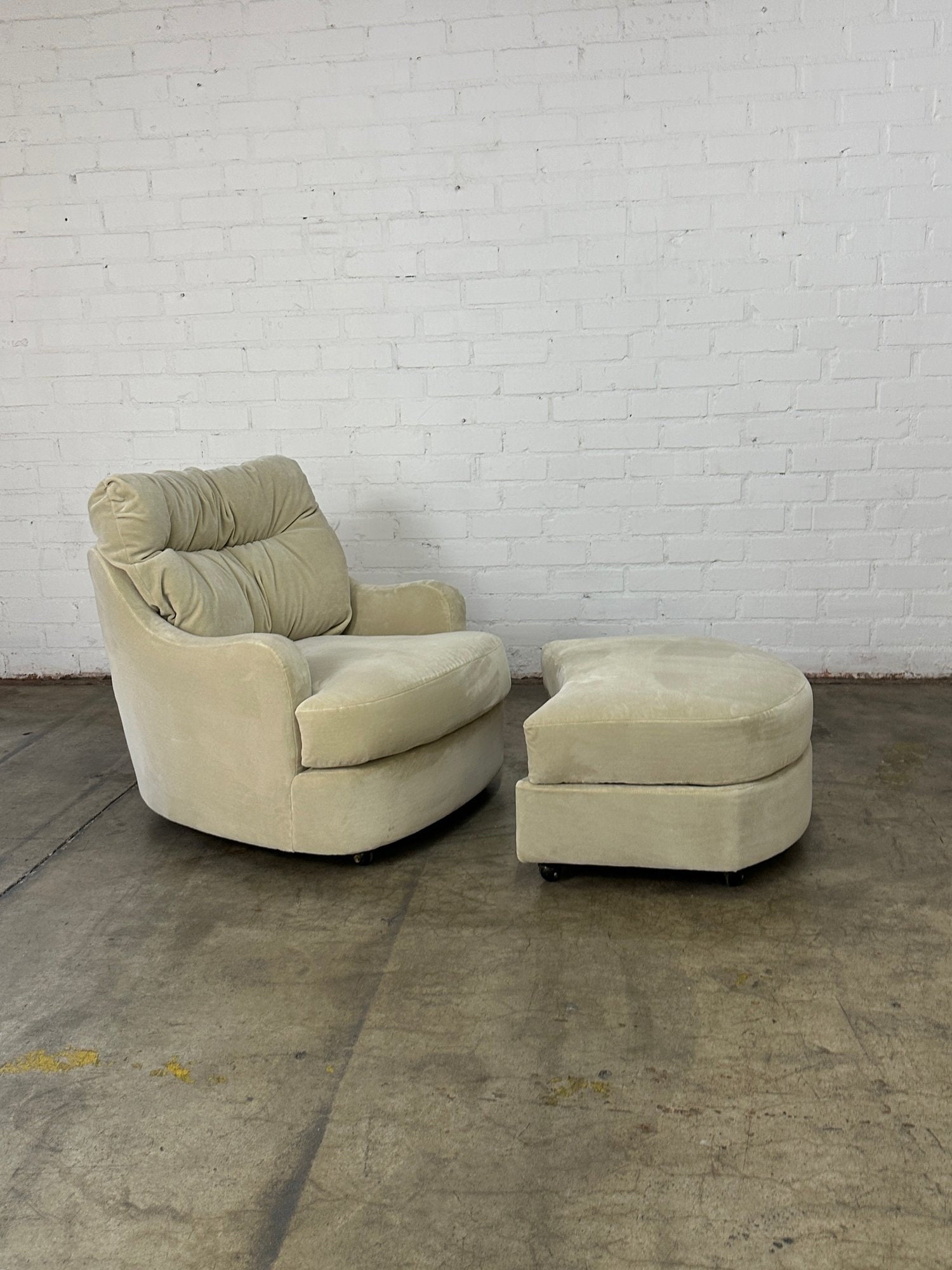 Oversized Lounge Chair and Ottoman - Etsy