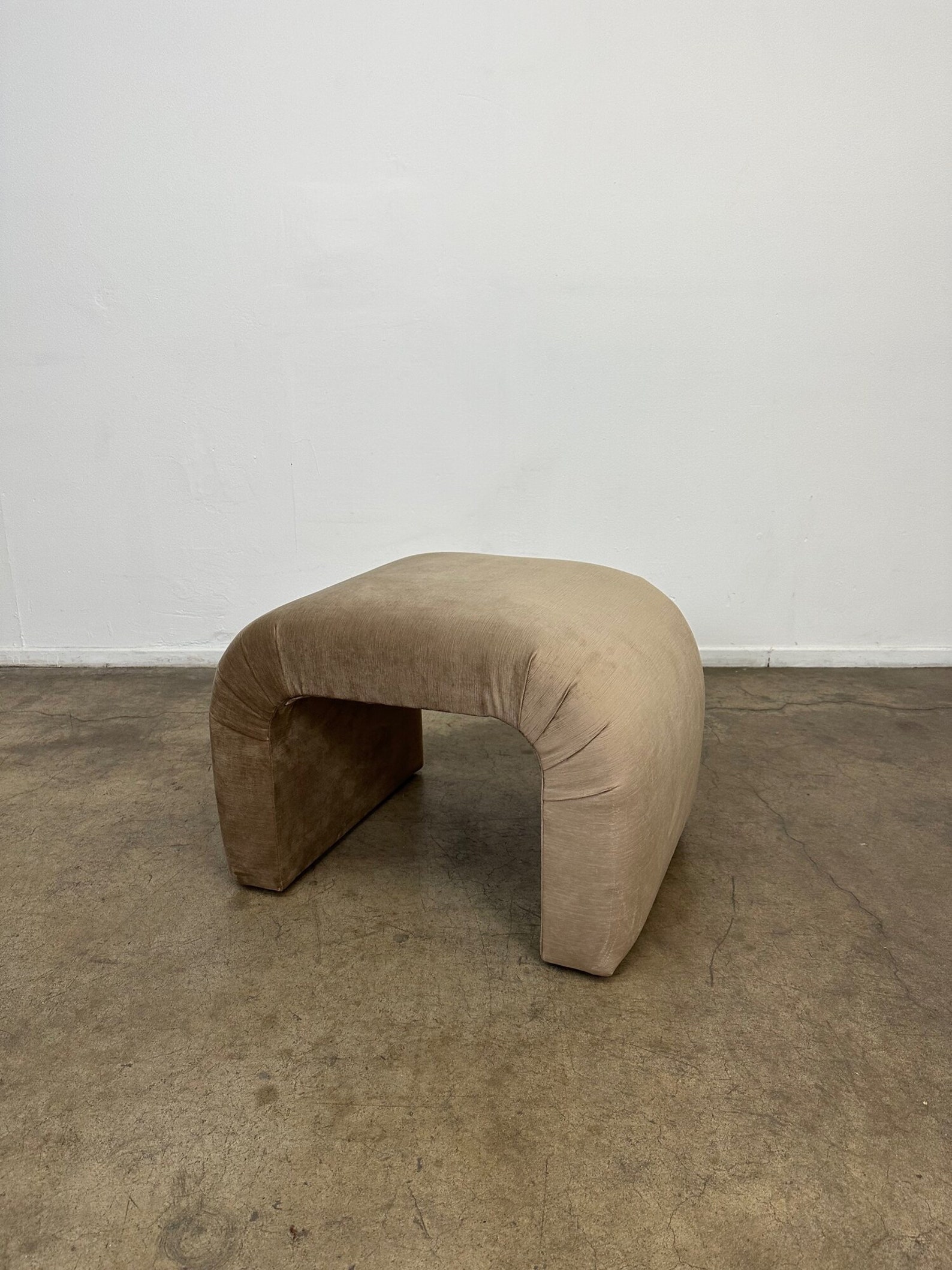 Custom Made Waterfall Stool in Mocha Textured Velvet - Etsy