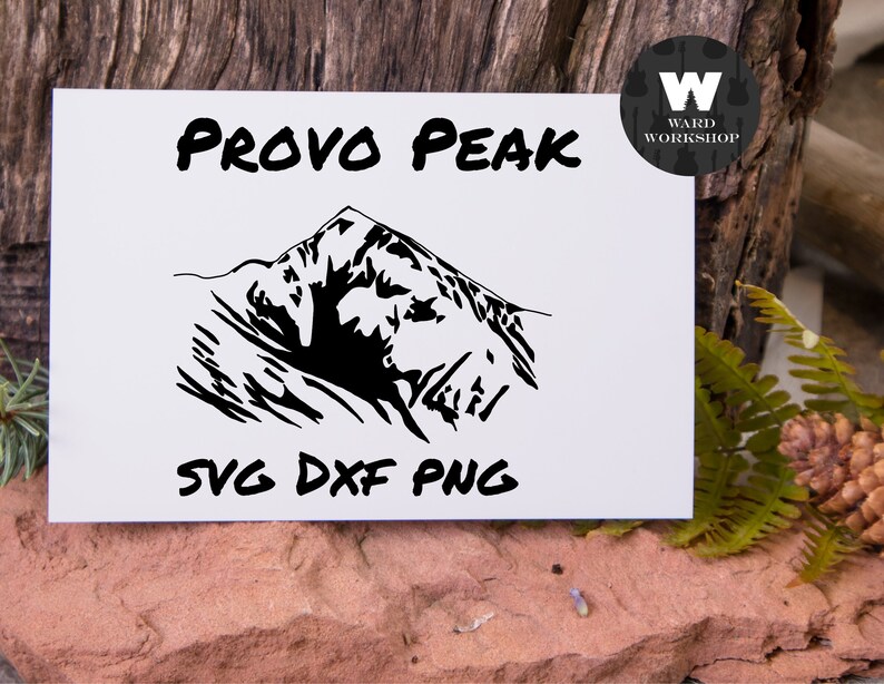 Provo Peak Utah Mountain Clipart PNG SVG and DXF - Etsy