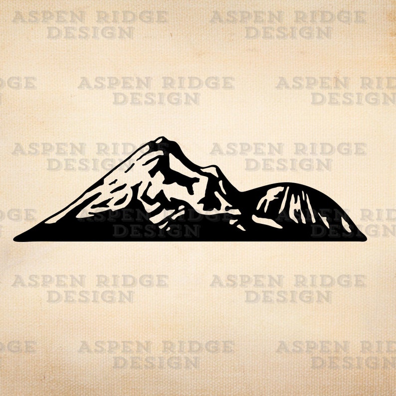 Mount Shasta Svg | Mt Shasta Redding California | Mountain Silhouette ...