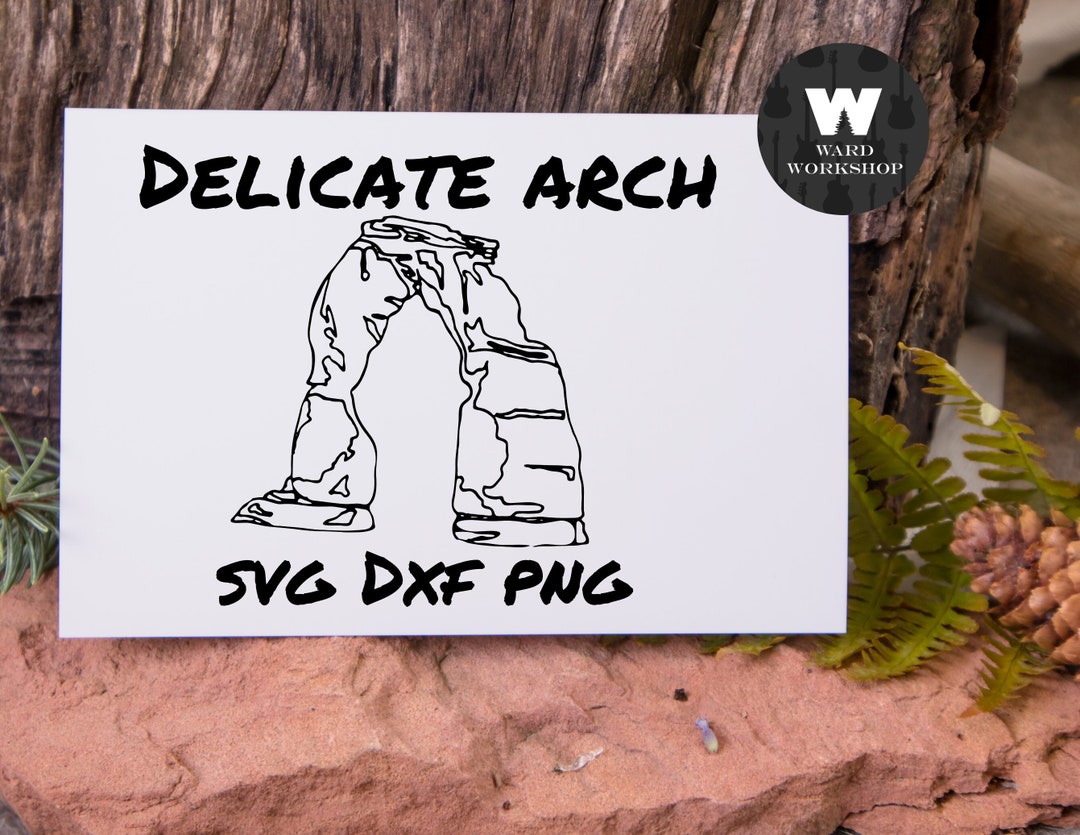 Delicate Arch Moab Utah Outline | Svg Vector Clip Art for Personal and ...