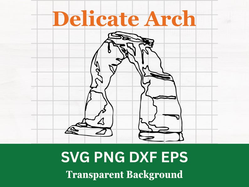 Delicate Arch Svg | Arches National Park Moab Utah | Arches Outline ...