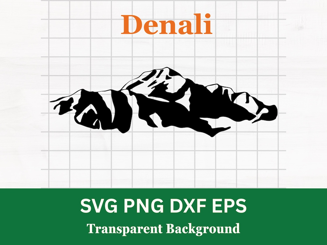 Mt. Denali ( Fka Mt. Mckinley) Vector Clip Art | Denali National Park ...